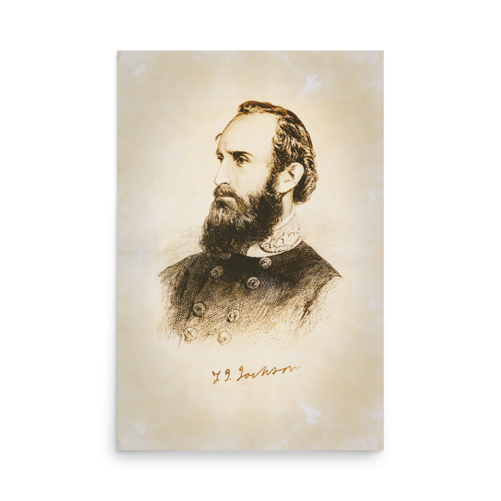 "Stonewall" Jackson Retro Poster - 24" x 36" – Retro42