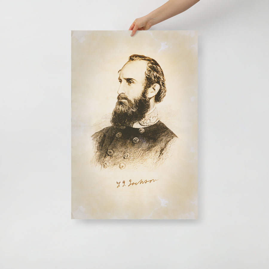 "Stonewall" Jackson Retro Poster - 24" x 36" – Retro42